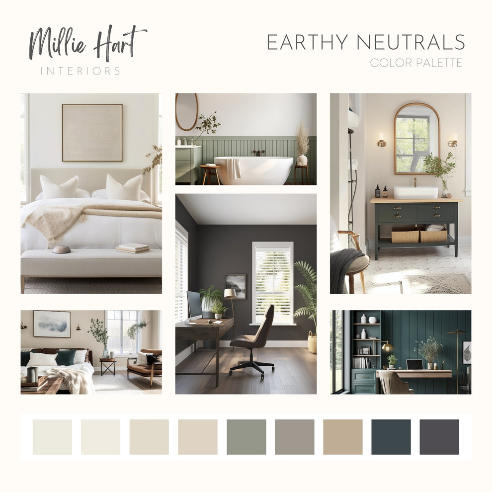 Earthy Neutrals Sherwin Williams Paint Palette, Interior Paint Colors ...