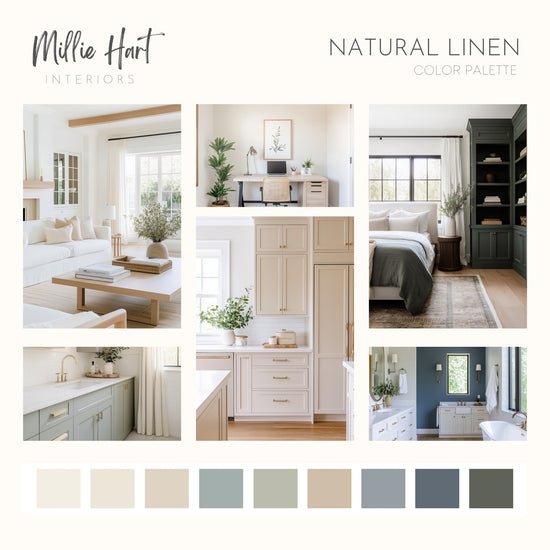 Natural Linen Sherwin Williams Paint Palette, Neutral Interior Paint C ...