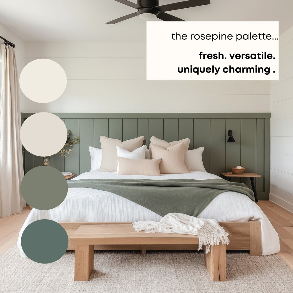 Rosepine Benjamin Moore Paint Palette, Timeless Neutral Interior Color ...