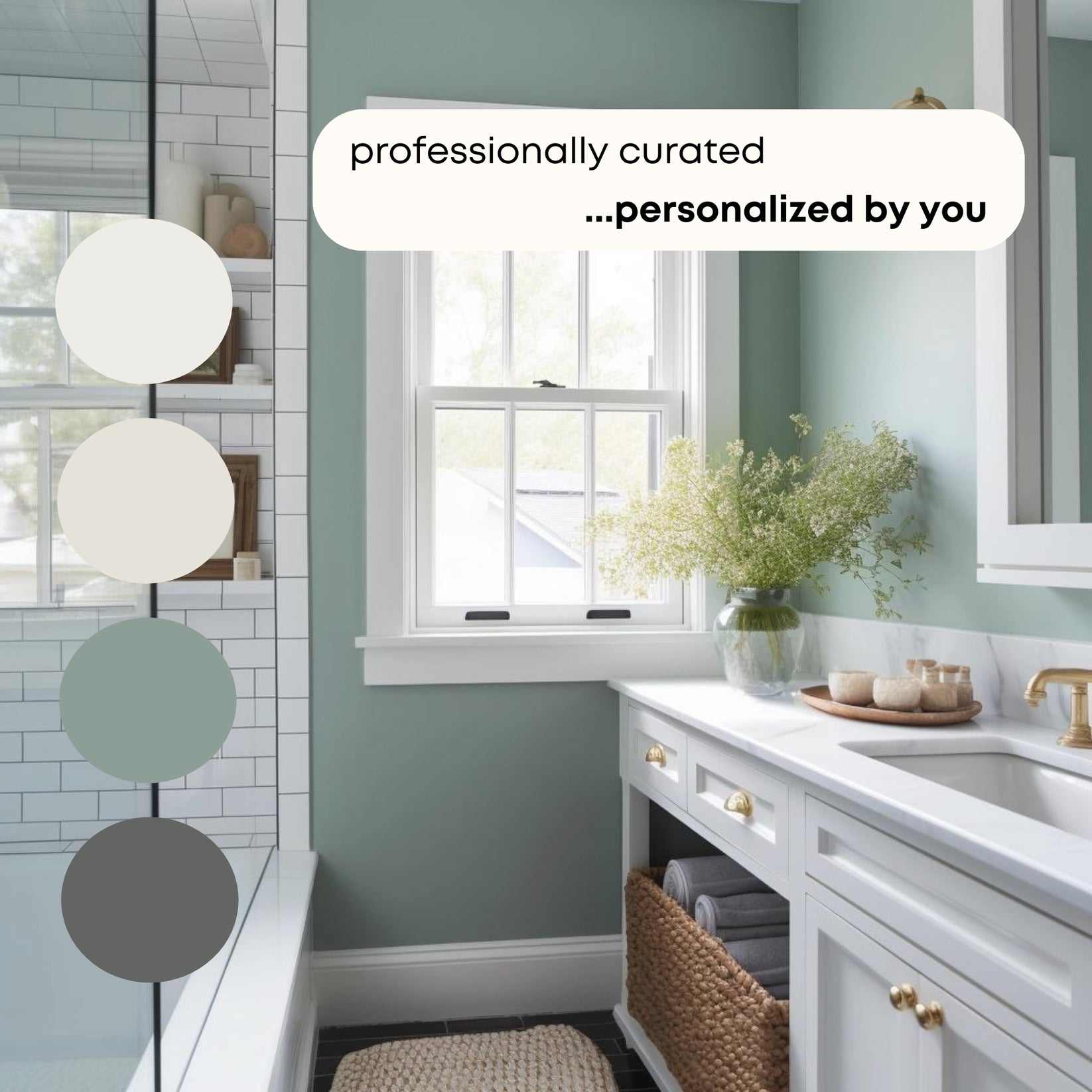 Calm and Peaceful Benjamin Moore Paint Palette, Neutral Interior Paint ...
