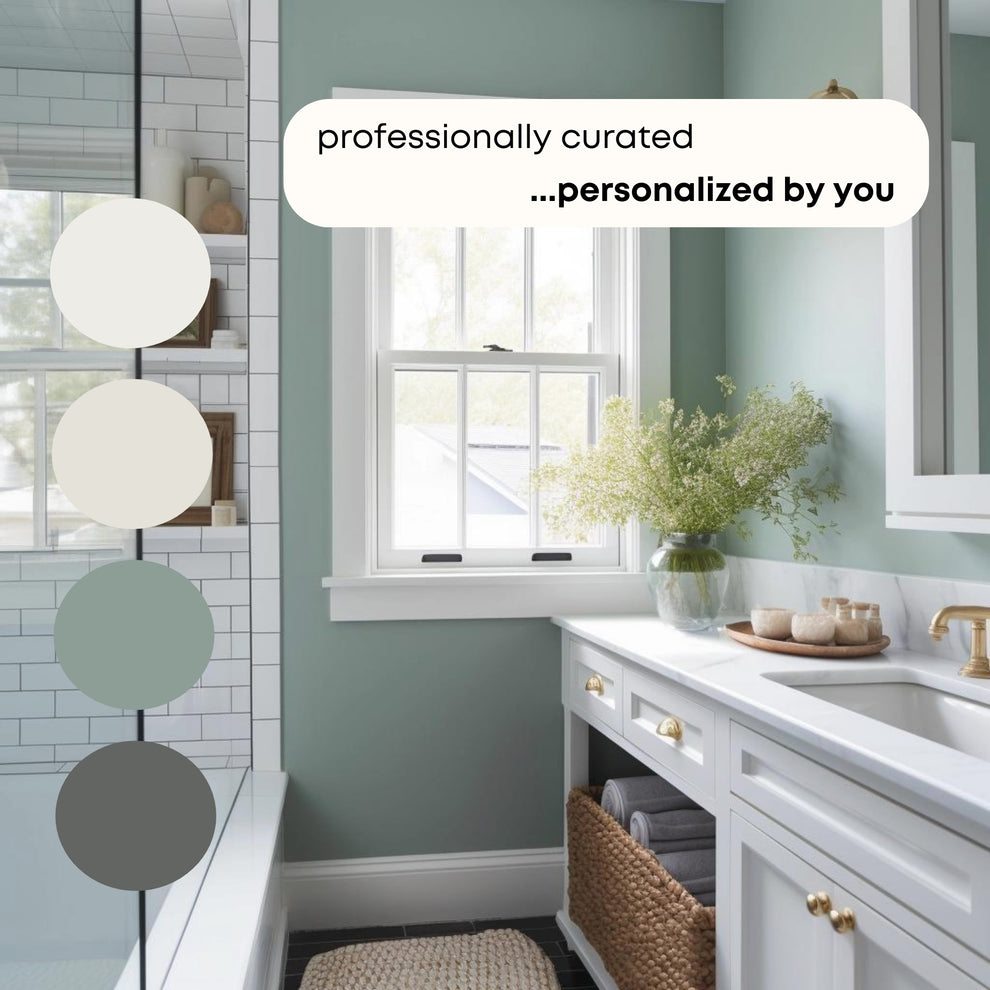 Calm and Peaceful Benjamin Moore Paint Palette, Neutral Interior Paint ...