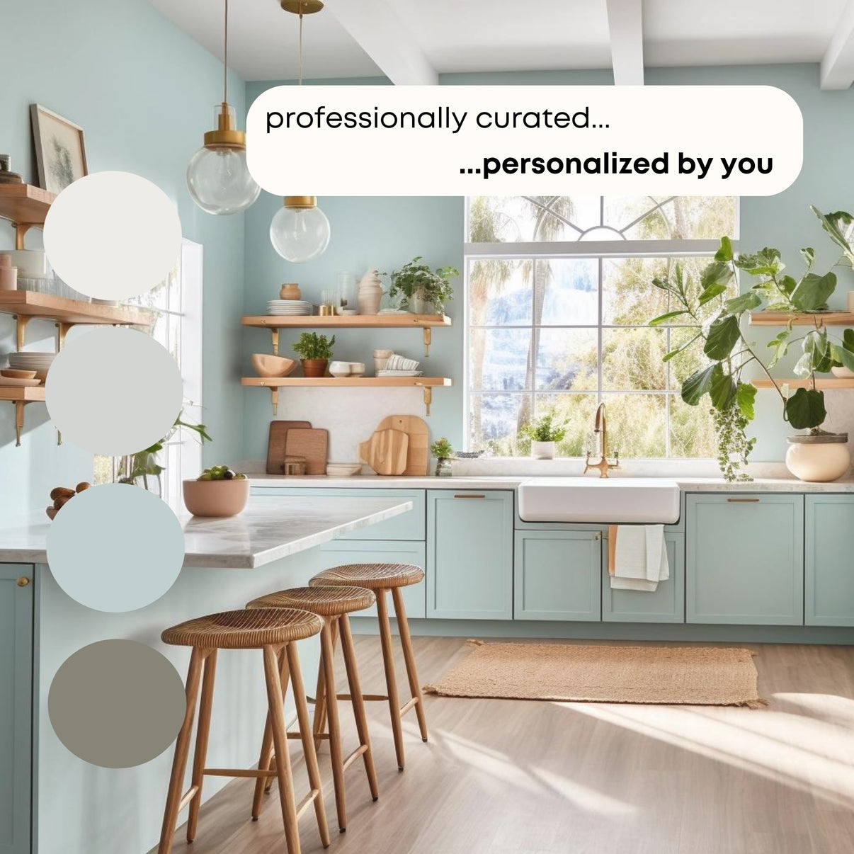 Lake Cabin Benjamin Moore Paint Palette, Calm Neutral Interior Paint C ...