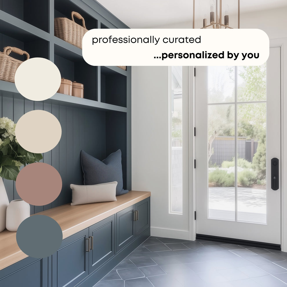 Rosepine Benjamin Moore Paint Palette, Timeless Neutral Interior Color ...