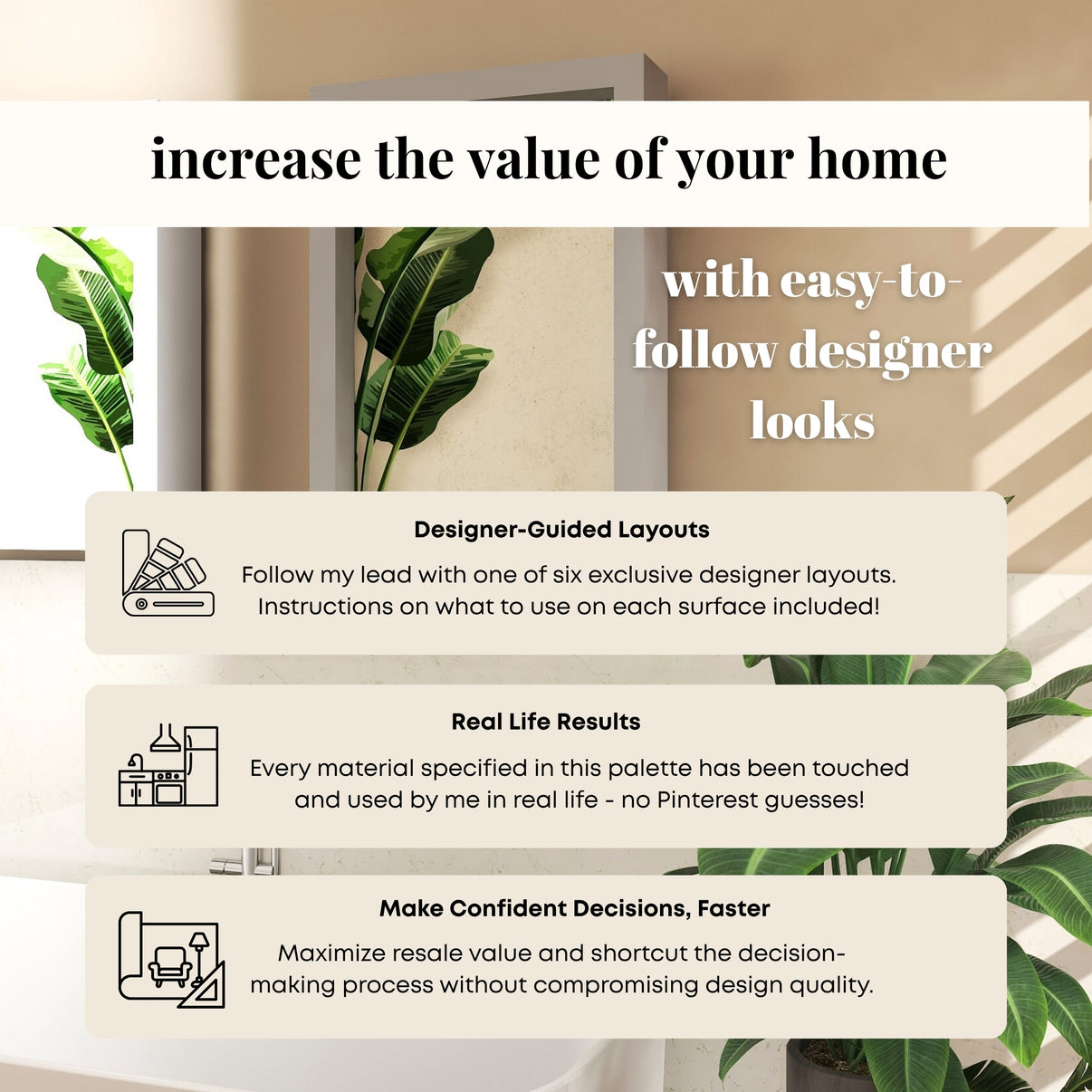Elegant Coastal Bathroom Materials Palette, Materials and Paint Colors ...