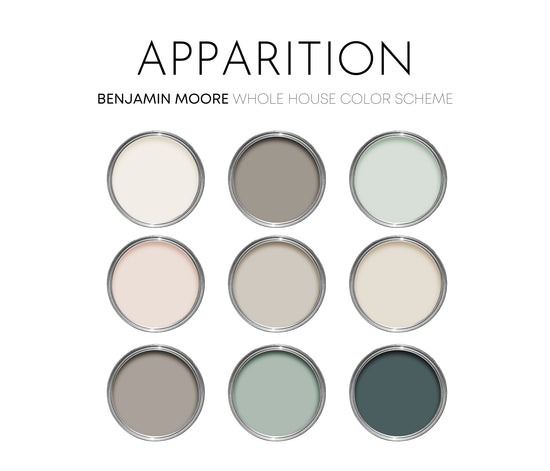 Apparition Benjamin Moore Paint Palette - Modern Neutral Interior Pain ...